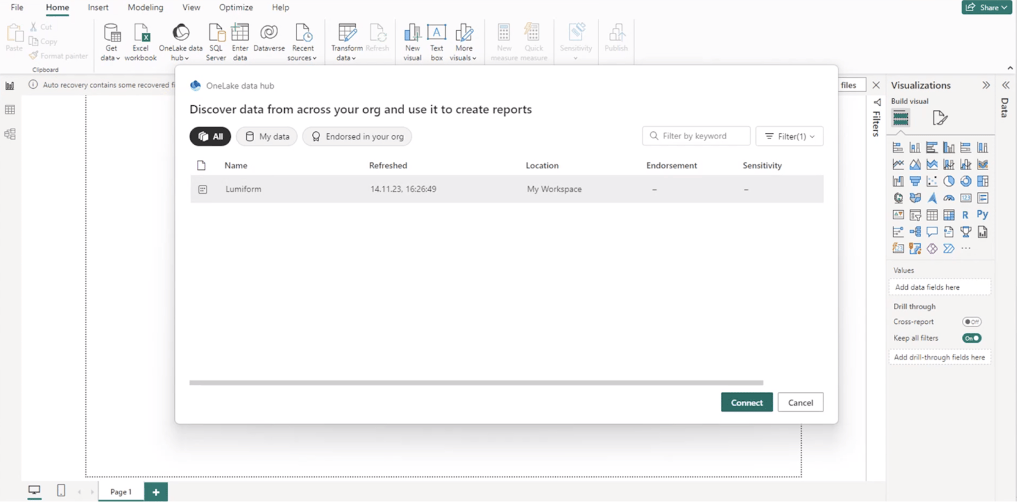 Evaluate Data with Power BI